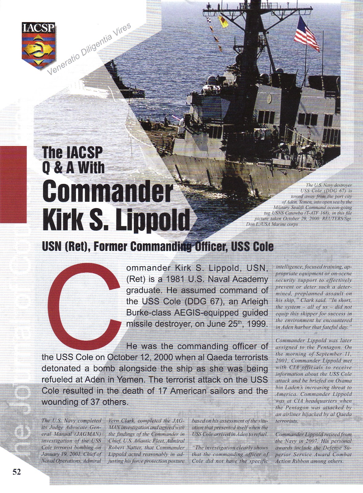 Paul Davis On Crime: My Q & A With Commander Kirk S. Lippold, The ...