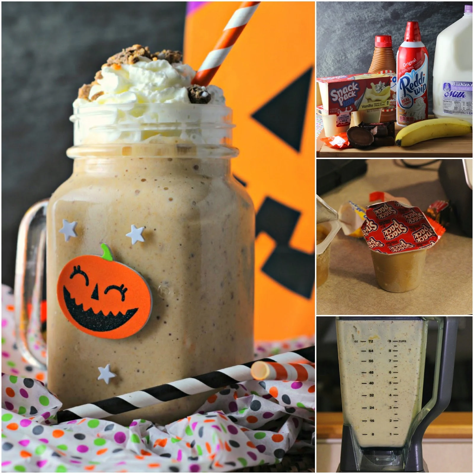 Candy Bar Pudding Cup Smoothie | Renee's Kitchen Adventures