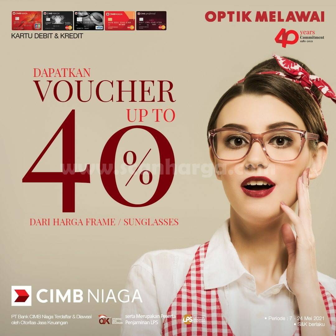 Promo OPTIK MELAWAI Bonus Voucher 40% dengan Kartu Kredit CIMB NIAGA ...