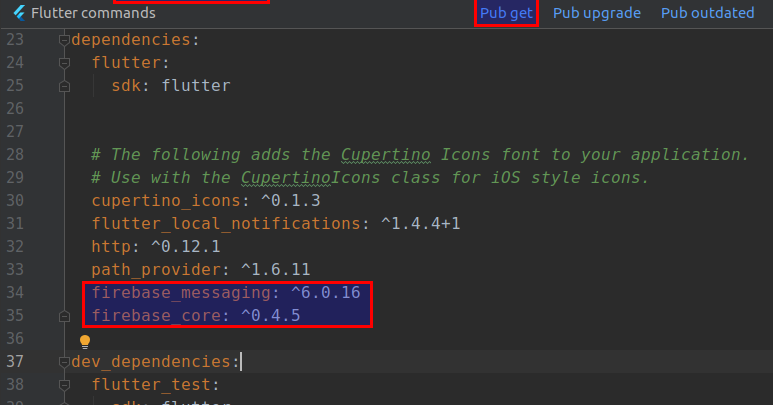 WeB LoG'S JuUiER: Flutter ทำ push notify by Firebase 1