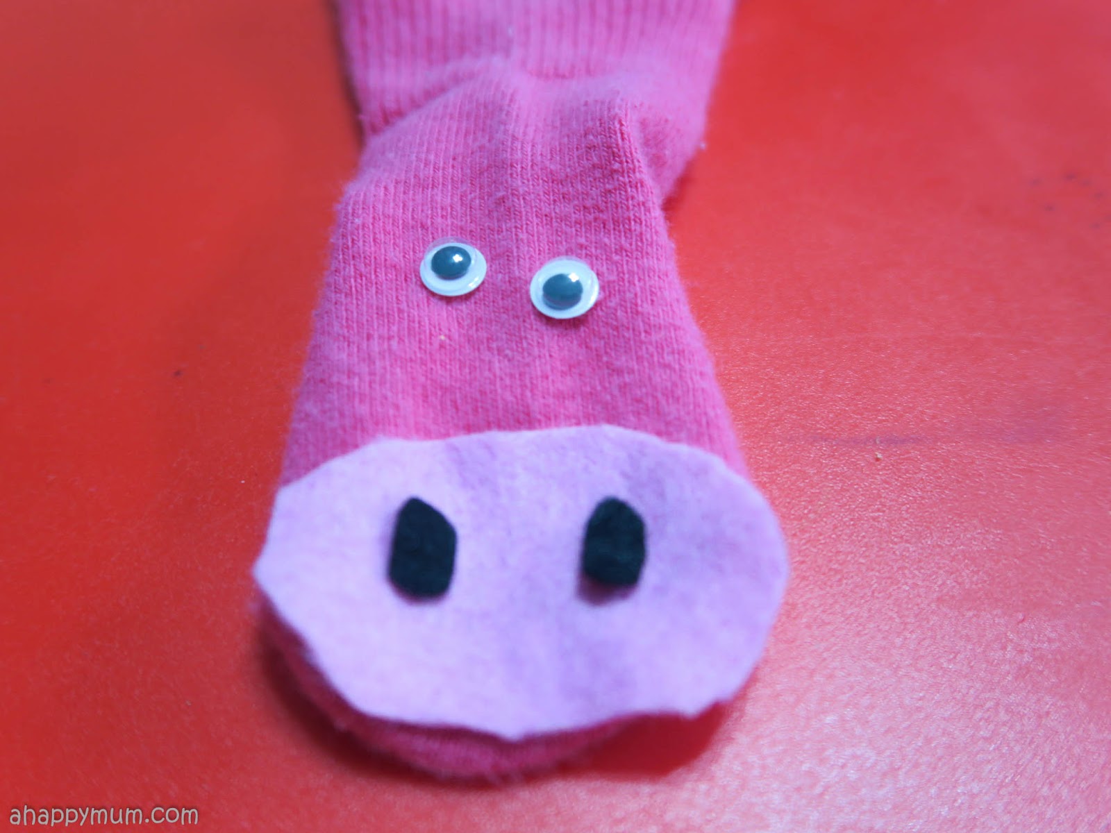 Pig Sock Puppet