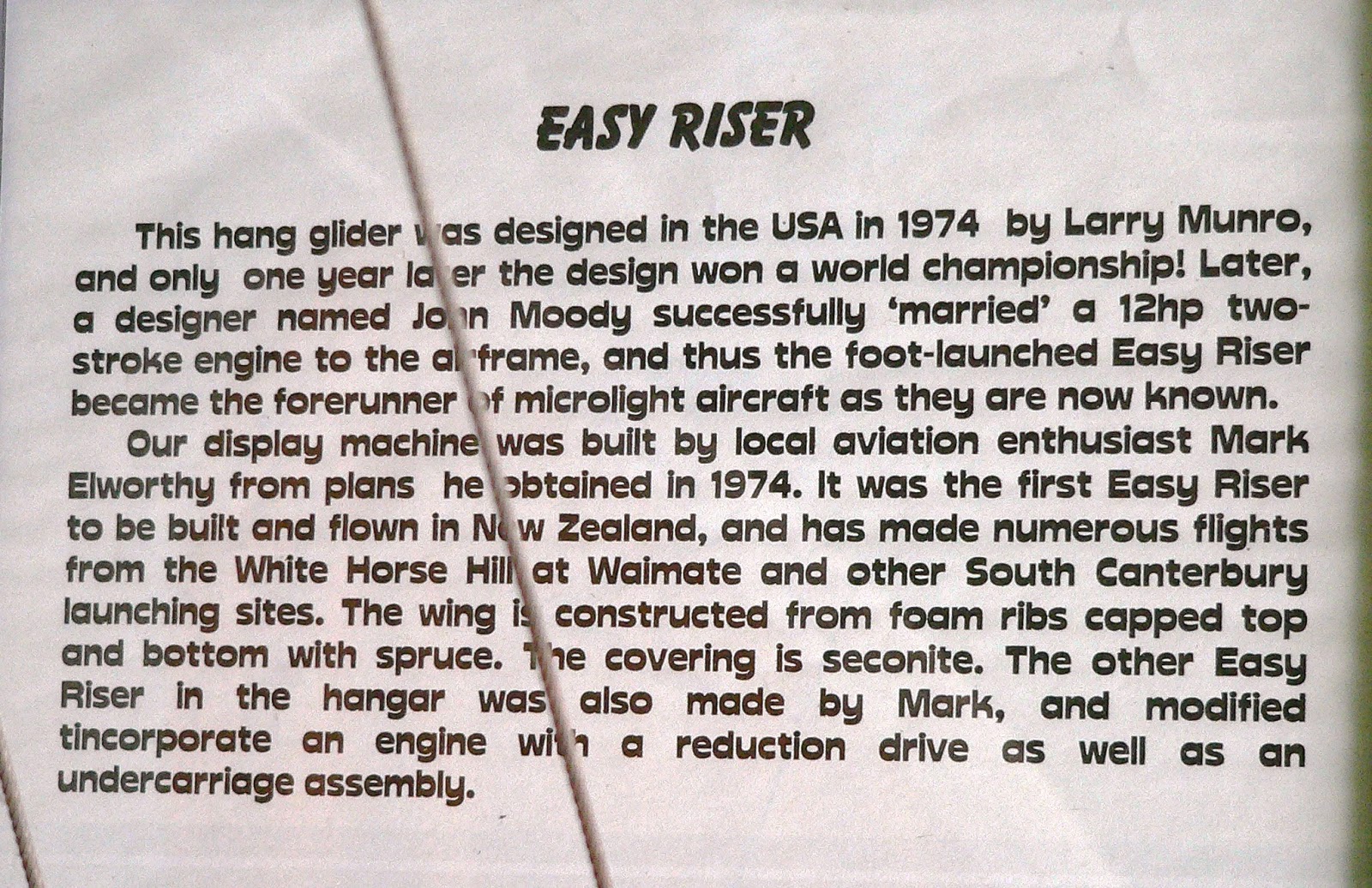 NZ Civil Aircraft: Easy Riser