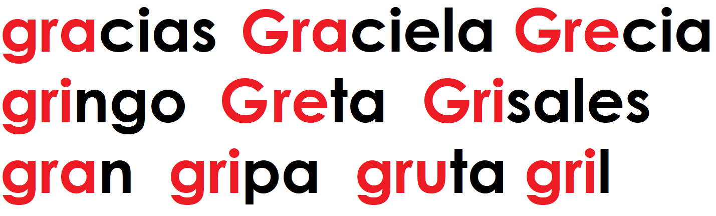 MI GRADO PRIMERO: La combinación Gr