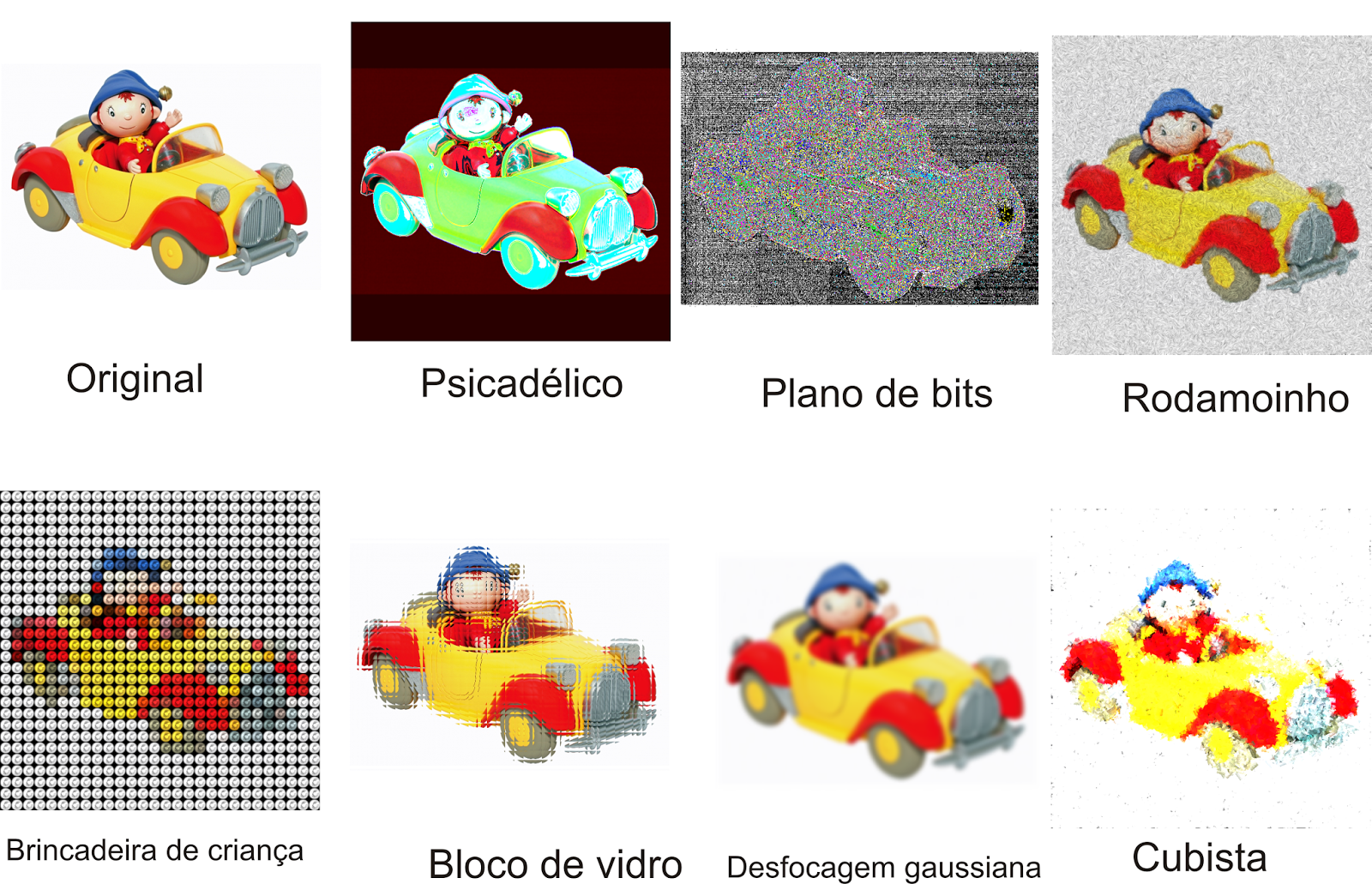 Efeitos em imagens bitmap