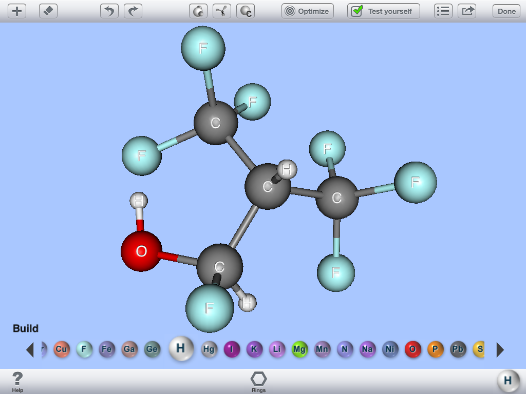 3D Molecules Editor for iPad