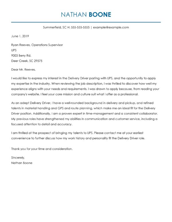 Proper Cover Letter Format ~ Thankyou Letter