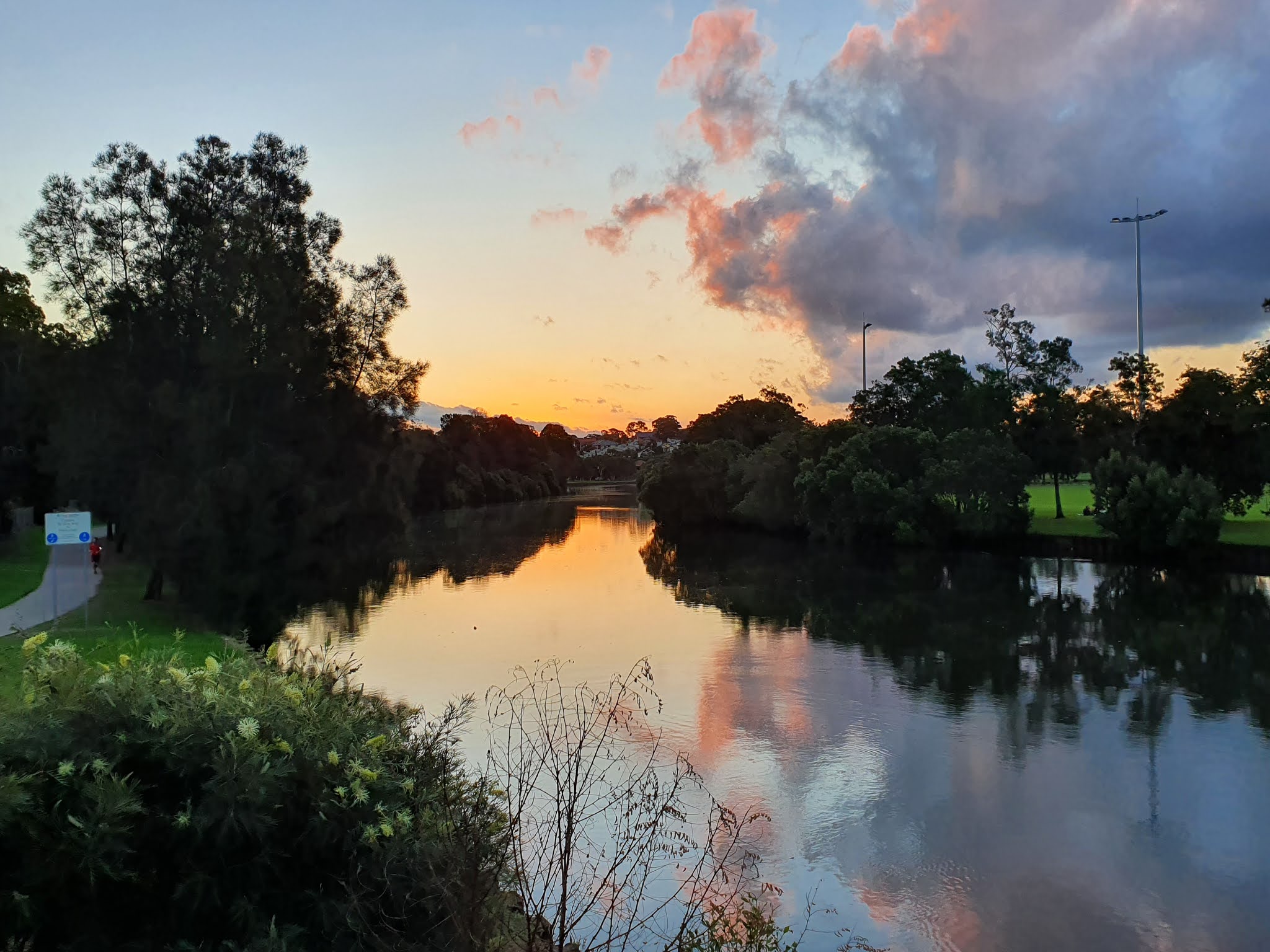Sydney - City and Suburbs: Earlwood, Cooks River, sunset