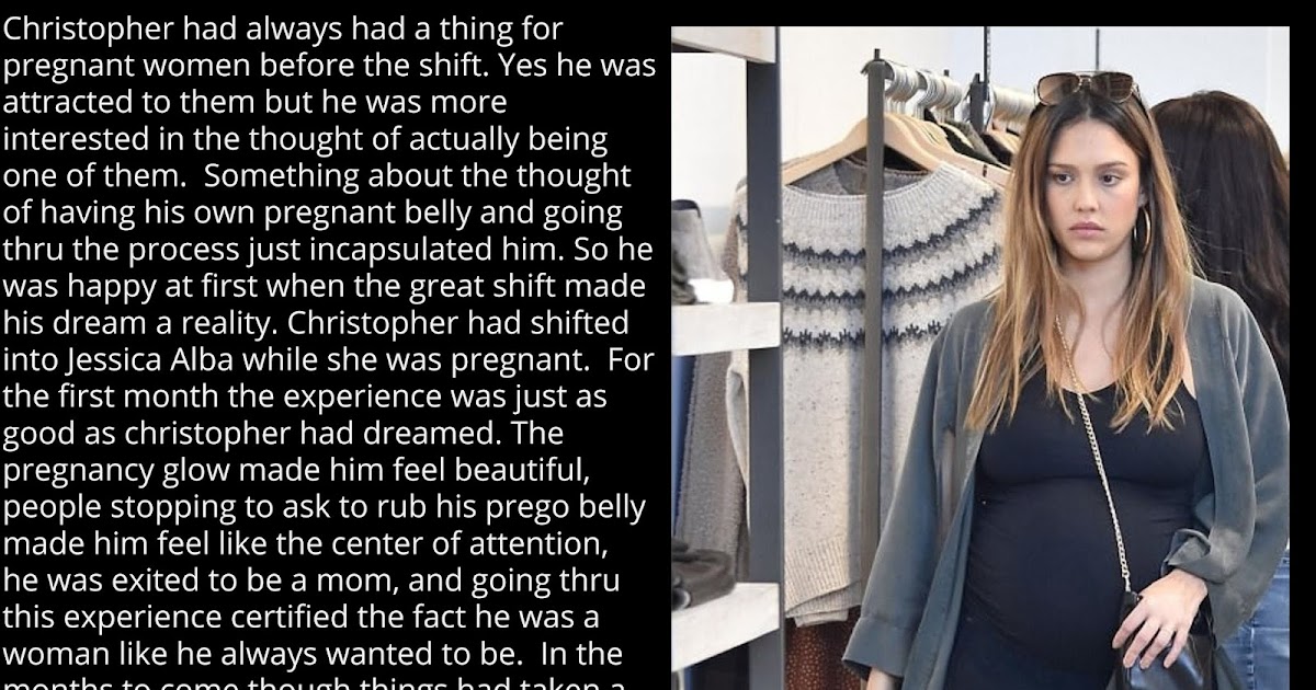 Celeb Body swap Caption Stop: Maternity Clothes Shopping