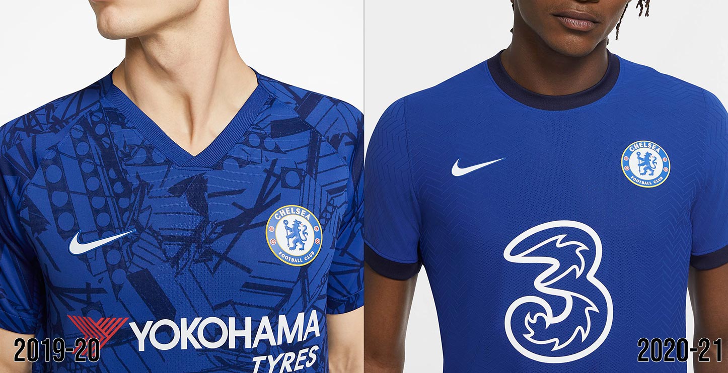 In Detail: Nike Chelsea 19-20 vs 20-21 Home Kits - Footy Headlines