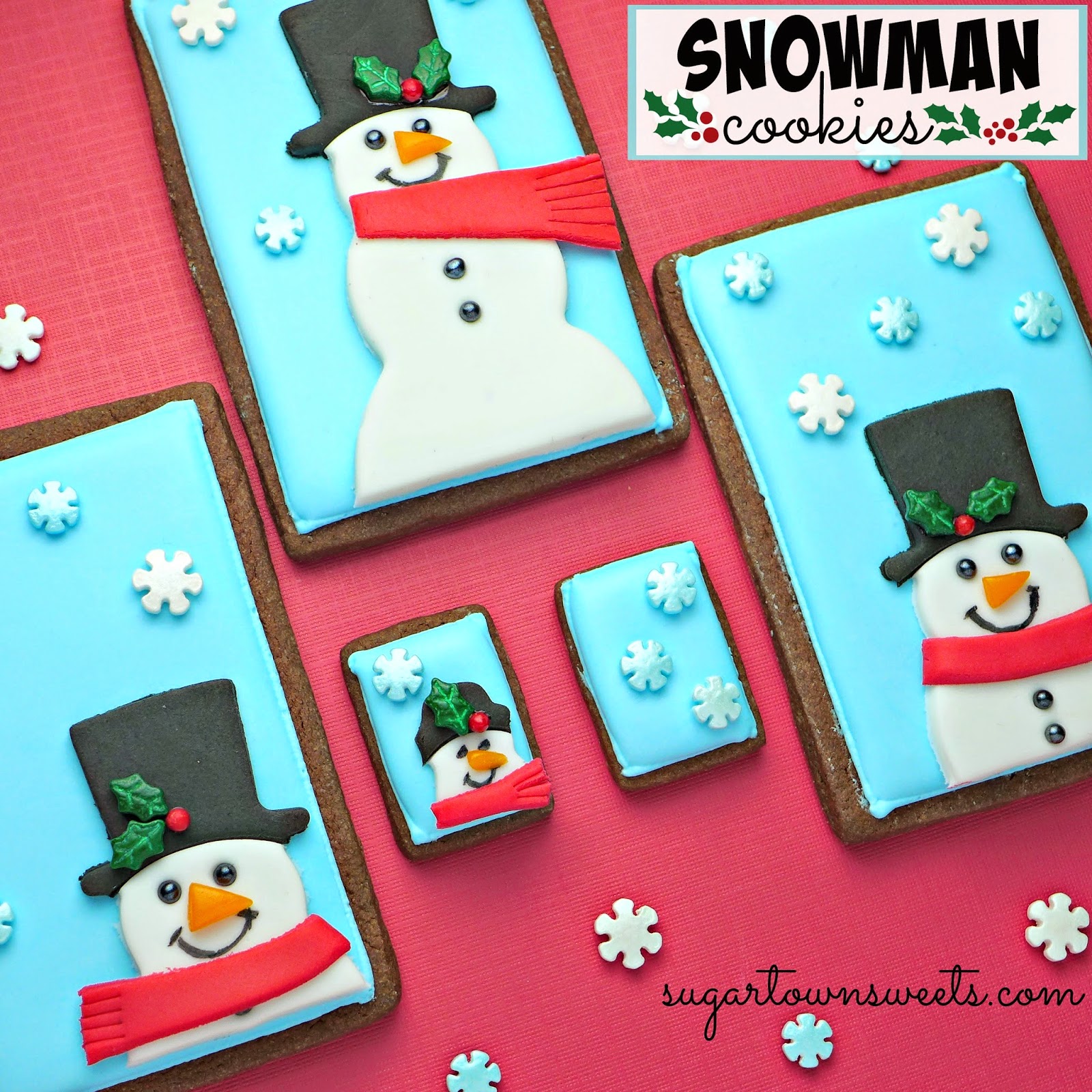 Sugartown Sweets: Snowman Cookies!