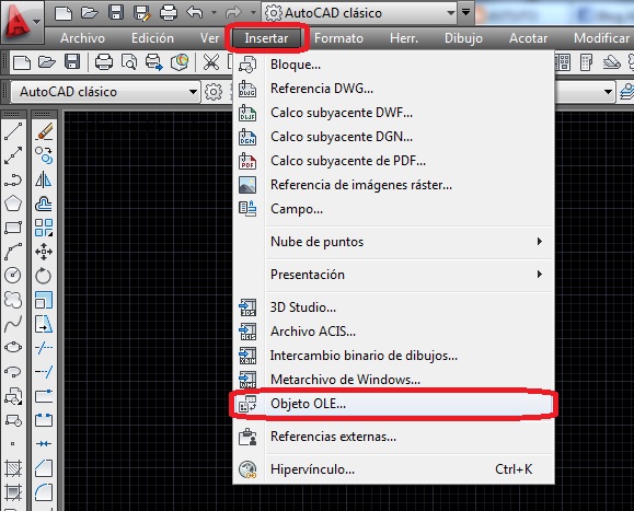 Insertar una imagen en AUTOCAD (Objeto OLE) - AYTUTO Blog