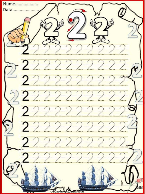 EDUCATIA CONTEAZA : CIFRE PUNCTATE - ÎNVĂȚĂMÂNT PREȘCOLAR - SCRIEREA ...