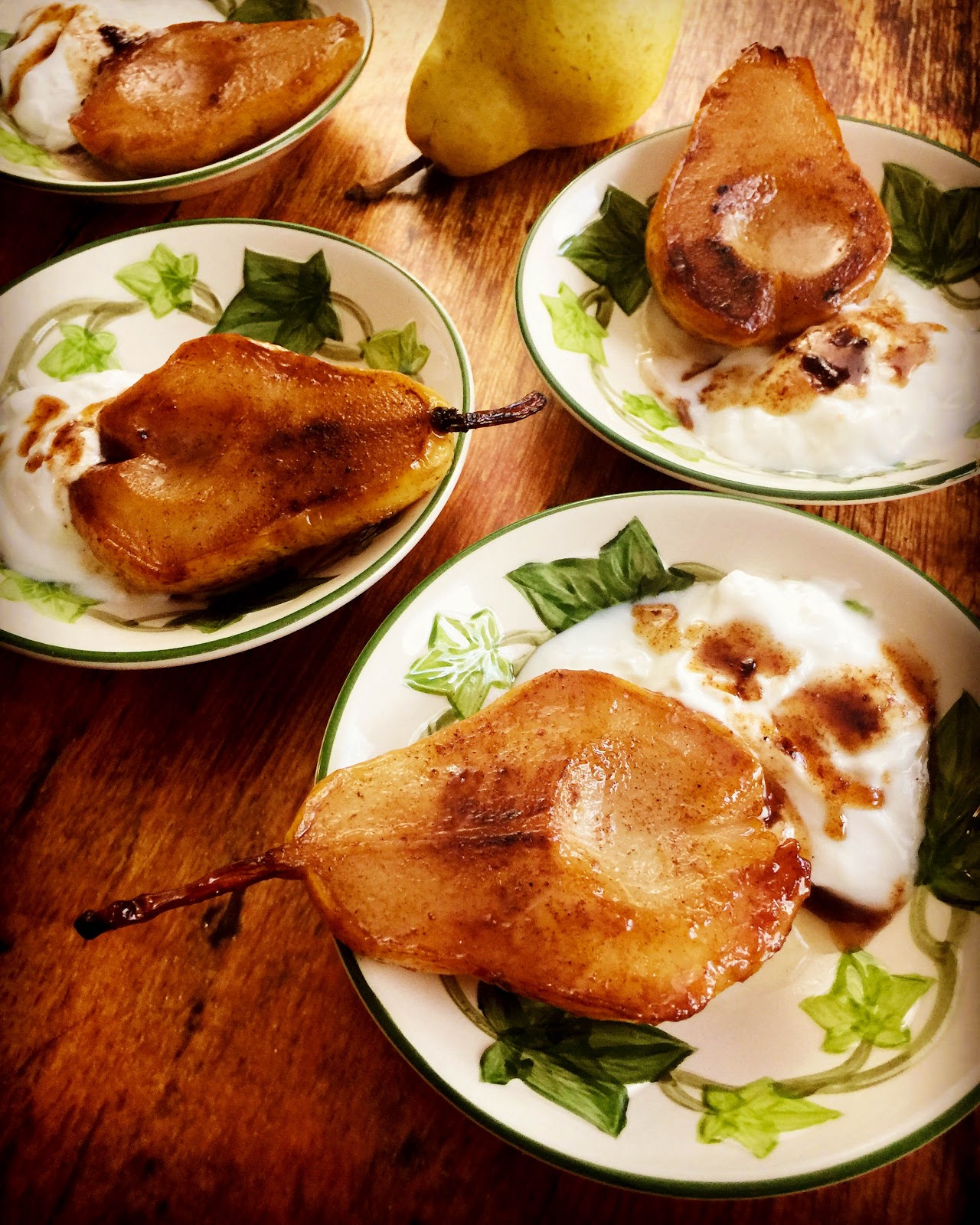 Roasted Cinnamon Buttery Pears