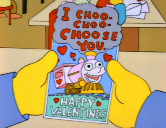 Tarjetas de amor de los Simpson - Imagui