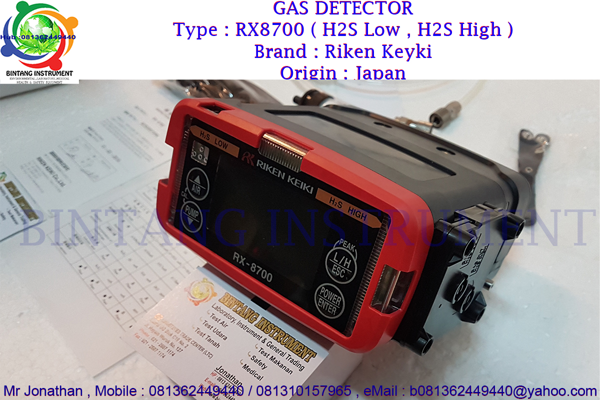.: 081362449440 JUAL GAS DETECTOR RIKEN KEIKI RX 8700 , JUAL GAS ...