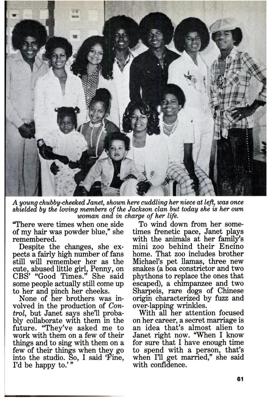 Top Of The Pop Culture 80s: Janet Jackson Jet Magazine Interview 1986