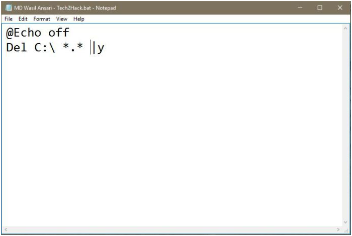 How To Create Dangerous Notepad Virus [10+ Codes]
