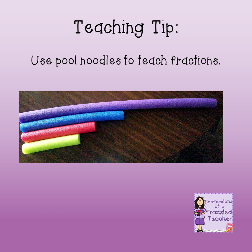 Confessions of a Frazzled Teacher: Teaching Tip: Use Pool Noodles to ...