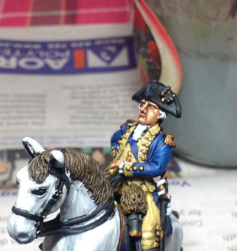 15mm paint shack: 40mm Front Rank George Washington new Commission Begins