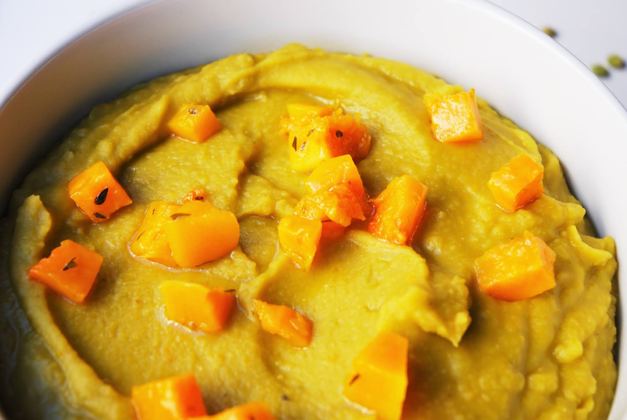 Purée de pois cassés et de courge
