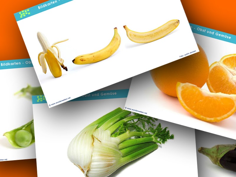 Freiarbeitsmaterial Grundschule: Bildkarten Obst und Gemüse ...