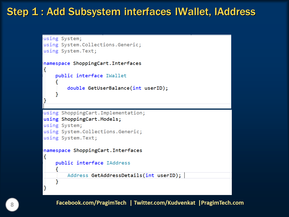 Sql server, .net and c# video tutorial: Facade Design Pattern - Slides