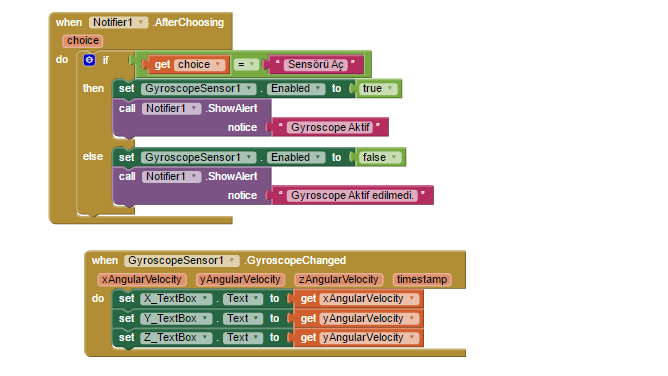 APP INVENTOR 2: Gyroscope Sensor