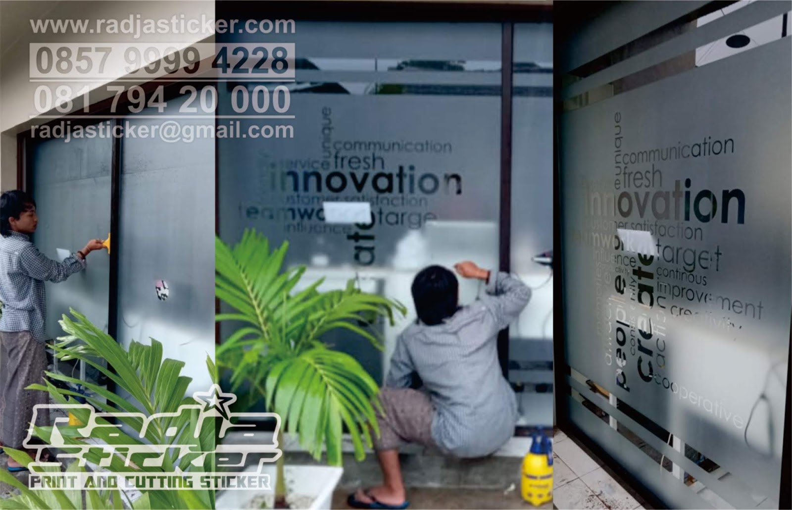 Stiker Kaca Cafe | Stiker Kaca Custom | Sandblast Kaca Cafe | Sandblast ...