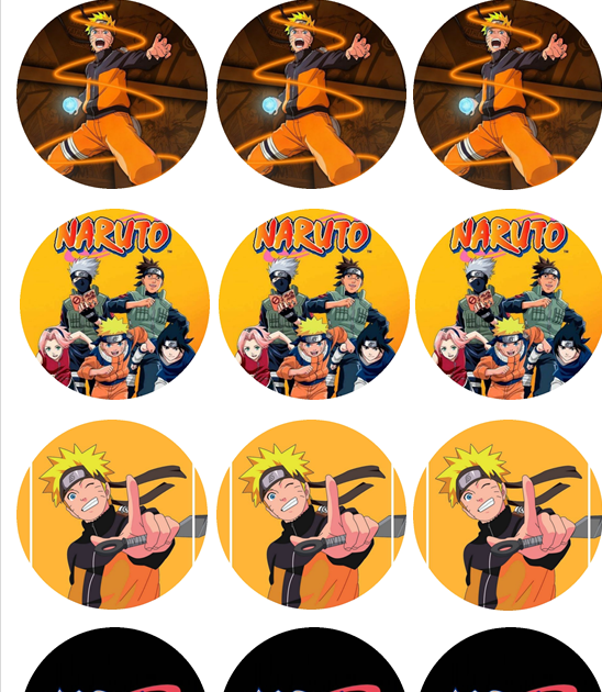 Kits imprimibles gratis : Toppers Naruto