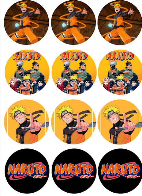 Kits imprimibles gratis : Toppers Naruto