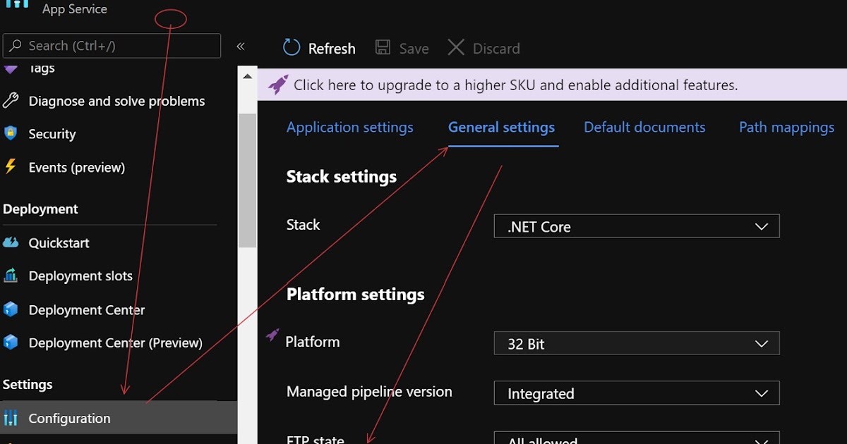 Welcome to Azure Functions and App Services Blog!: Disable FTP in azure ...