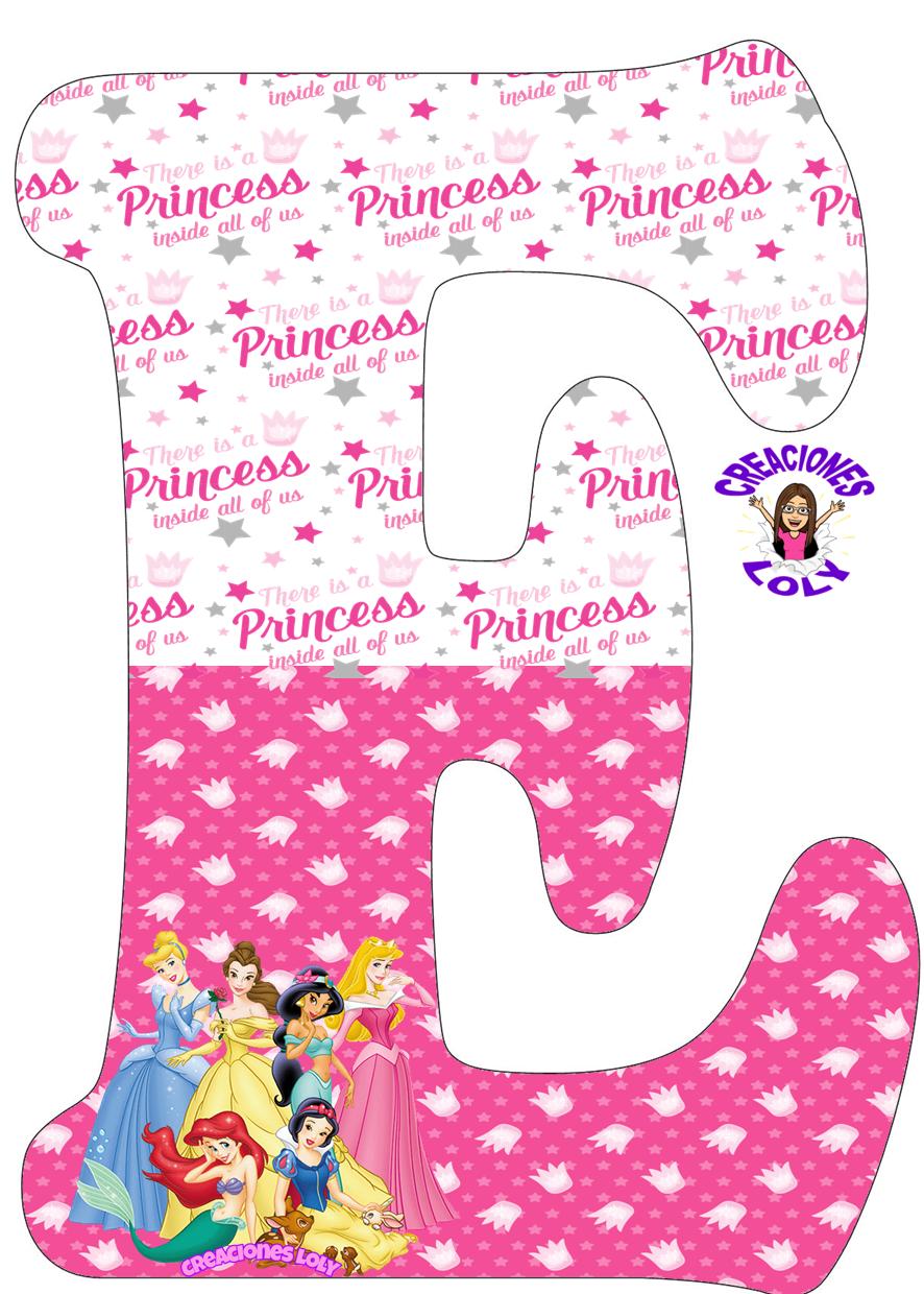 Creaciones Loly: Abecedario Alfabeto Completo Español Princesas Disney