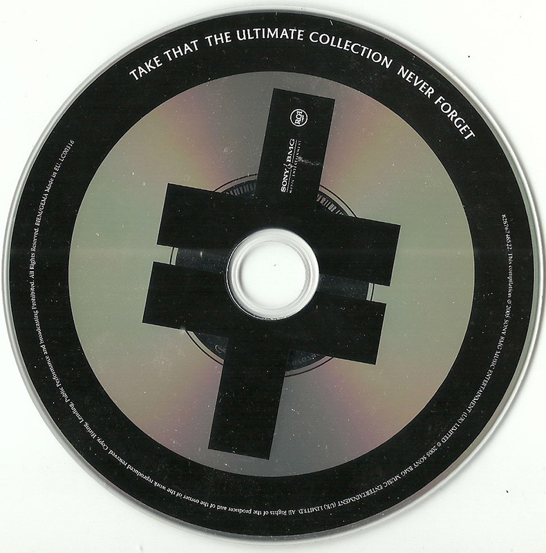 Encarte: Take That - Never Forget: The Ultimate Collection - Encartes Pop Encarte: Take That - Never Forget: The Ultimate Collection - Encartes Pop