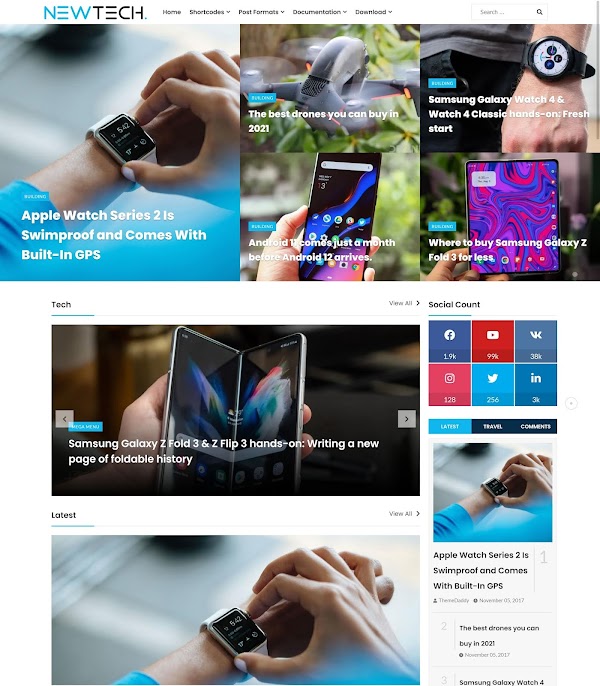 NewTech Blogger Template