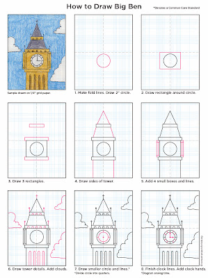 How to Draw Big Ben | Art Projects for Kids | Bloglovin’
