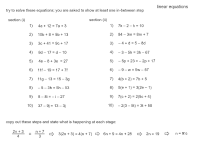 MEDIAN Don Steward mathematics teaching: linear equations unknown both ...
