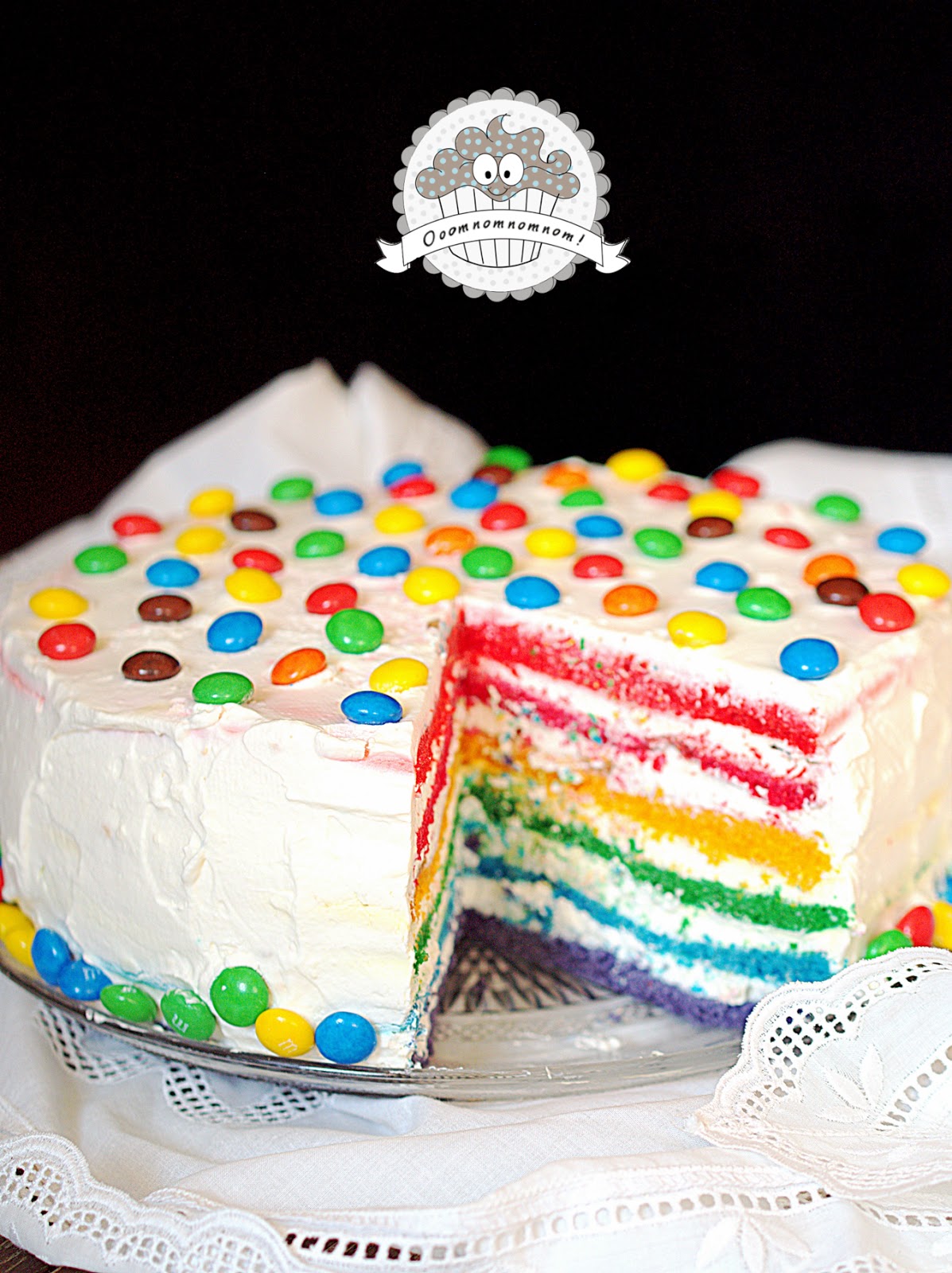 Ooomnomnomnom !: Happy Birthday Ooomnomnomnom! Rainbow Cake ( Tort ...