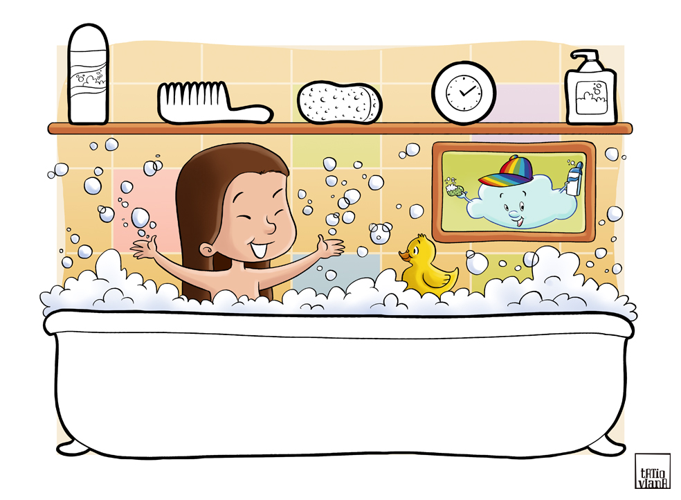 Dibujos animados de bañarse - Imagui