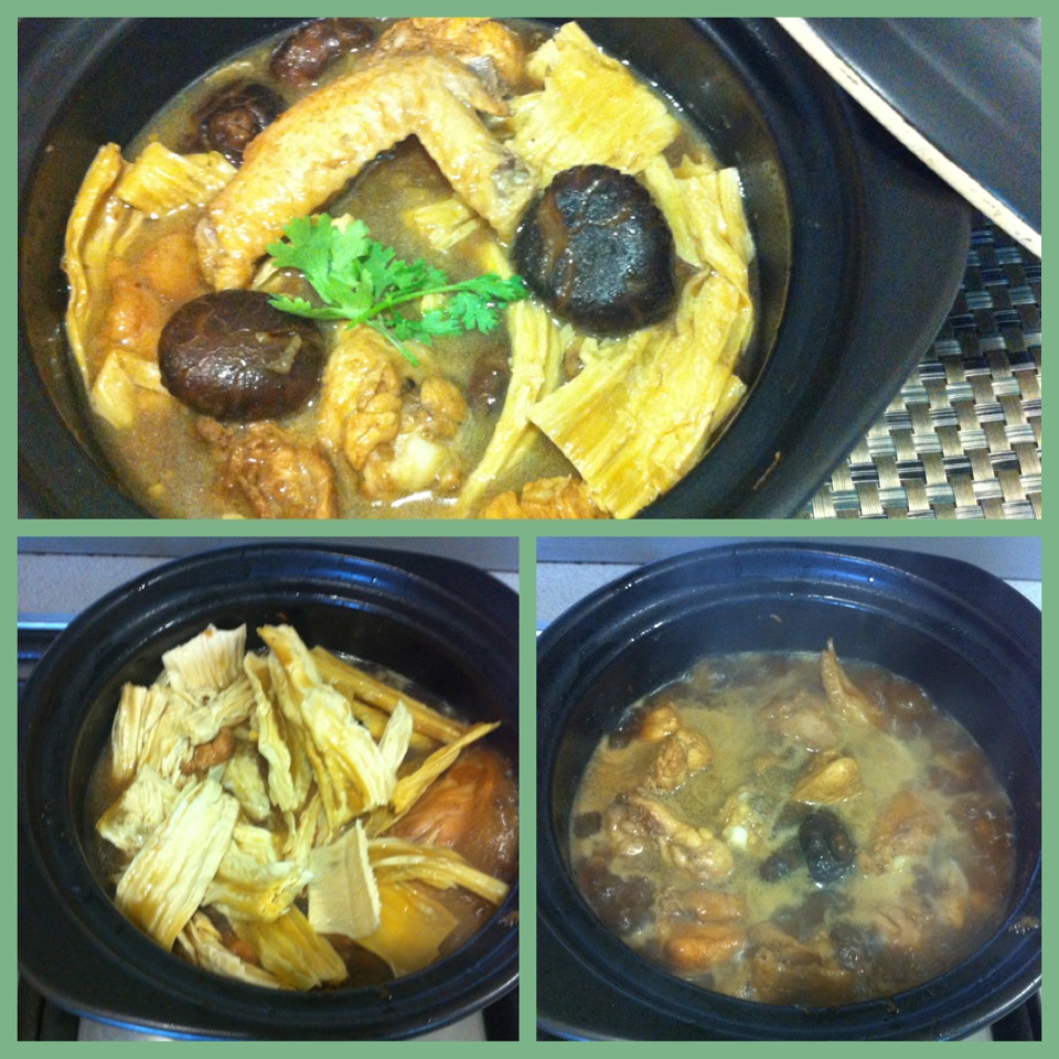 南海姑娘 Alice Lee Kitchen 爱丽思厨房: 腐竹焖鸡 Braised Fu Chok Chicken