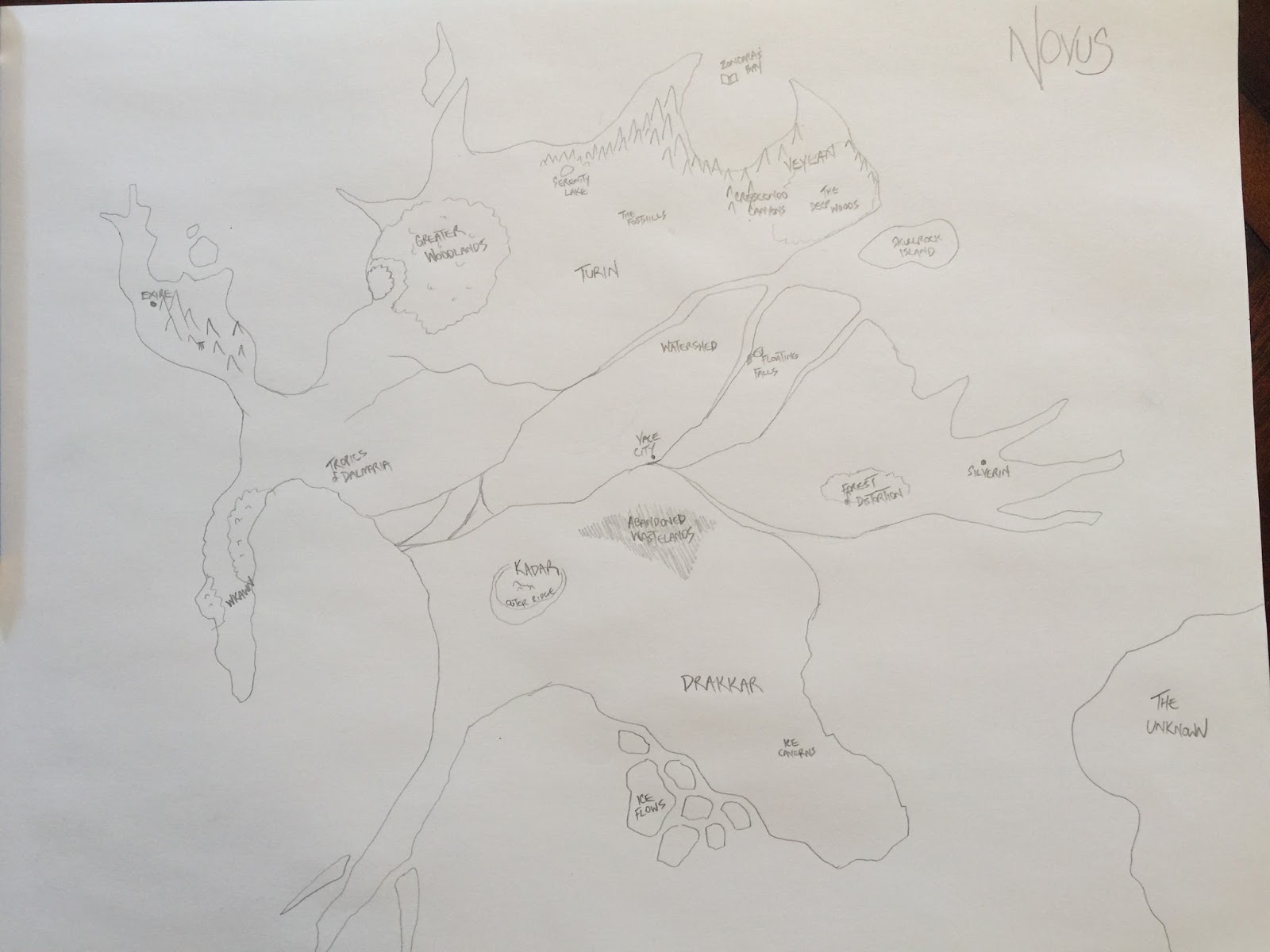 My Board Game Creation Blog: The Map of Novus