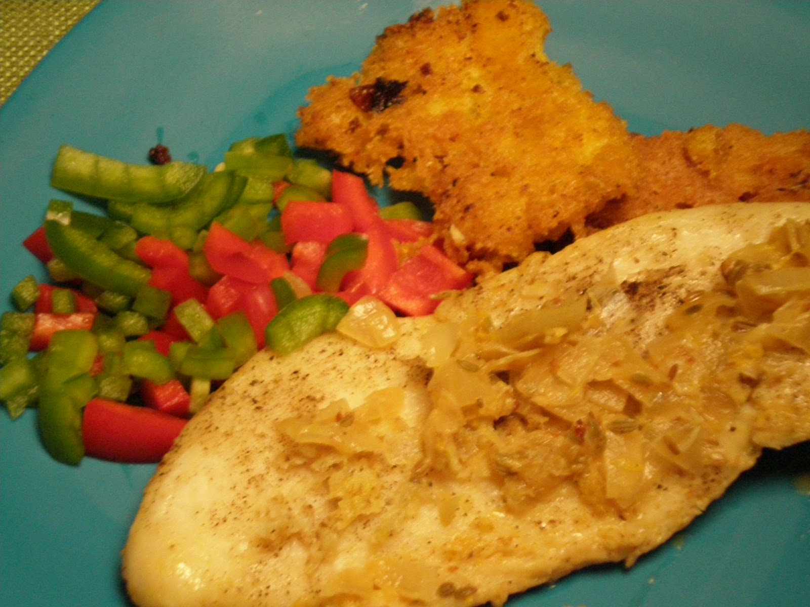 Basil and Rosemary's Kitchen: Fish Fillets in Fennel and Orange Sauce