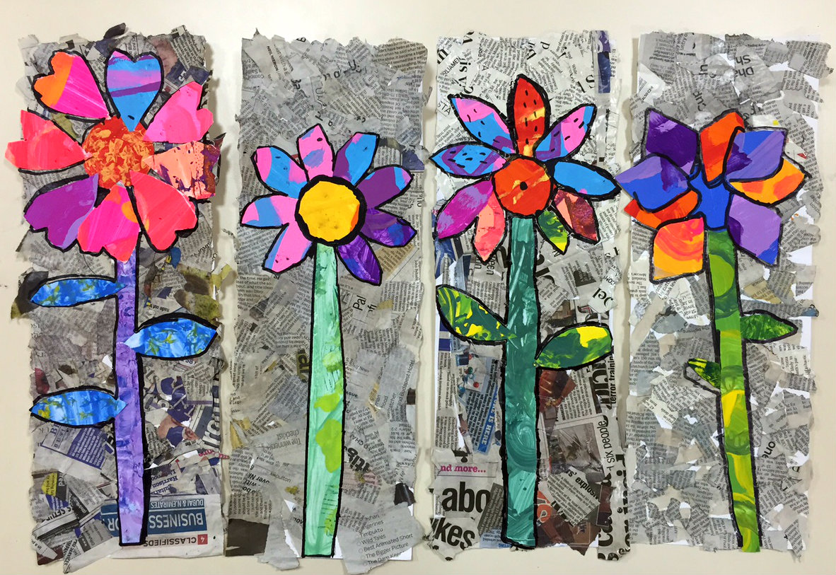 The Art Kingdom: Flower Collage