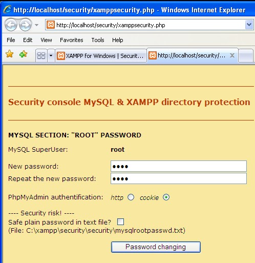 Xampp Mysql