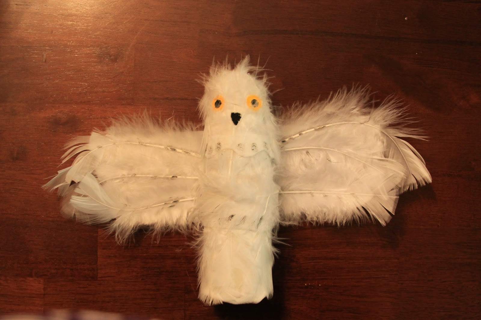 In the Moment...: Project Holiday Continued...creating hedwig