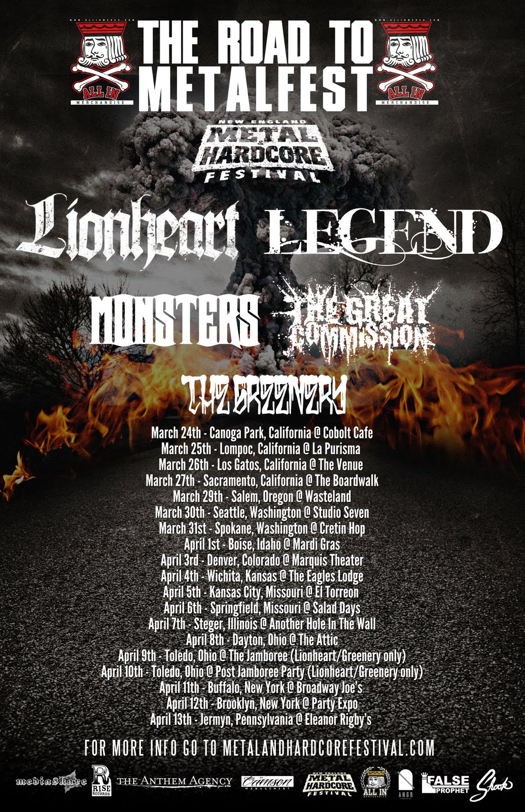 Alter The Press!: Lionheart and Legend To Headline The Road to ...