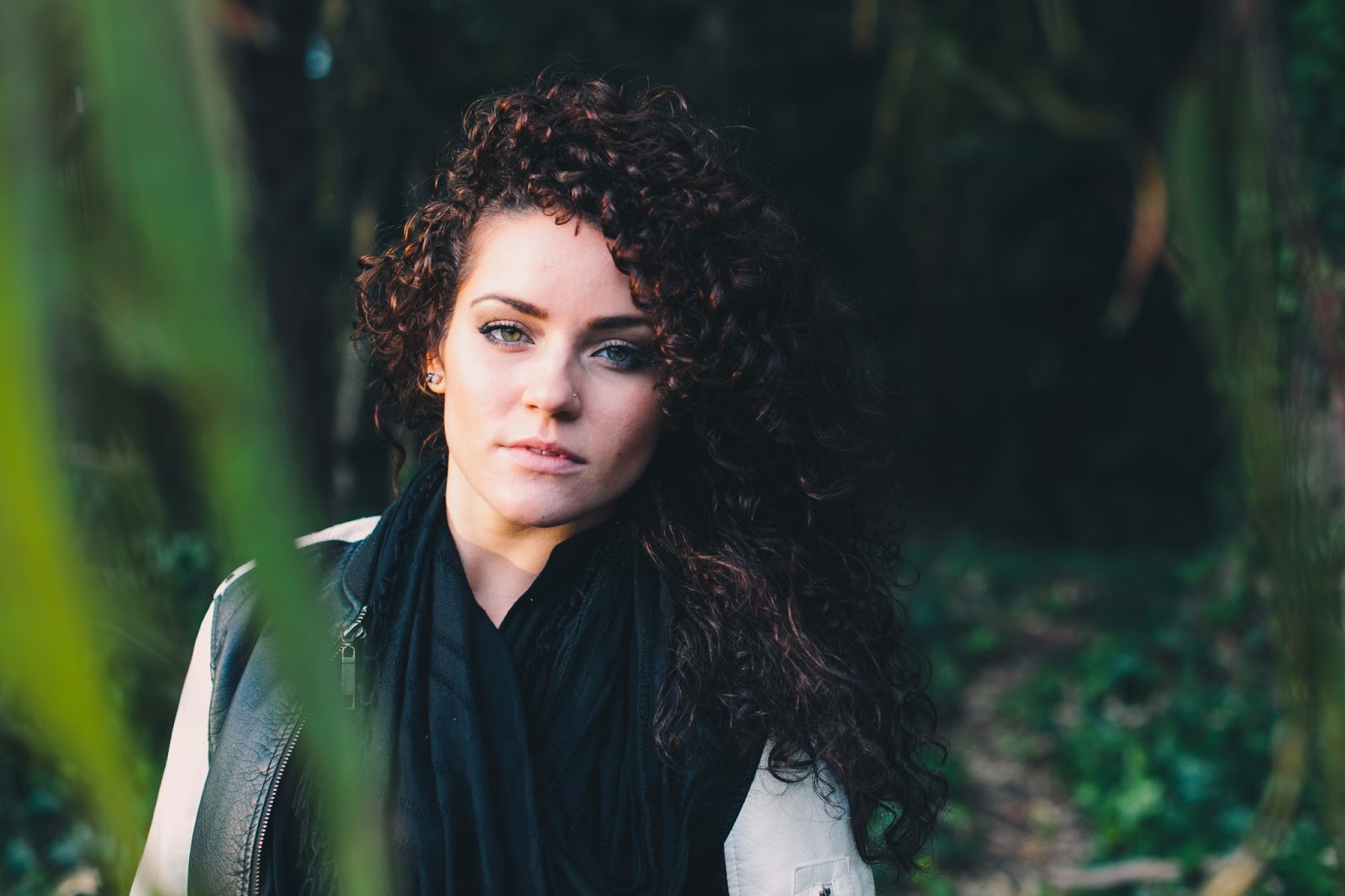 our northern sky: nikki in the woods, by the bay
