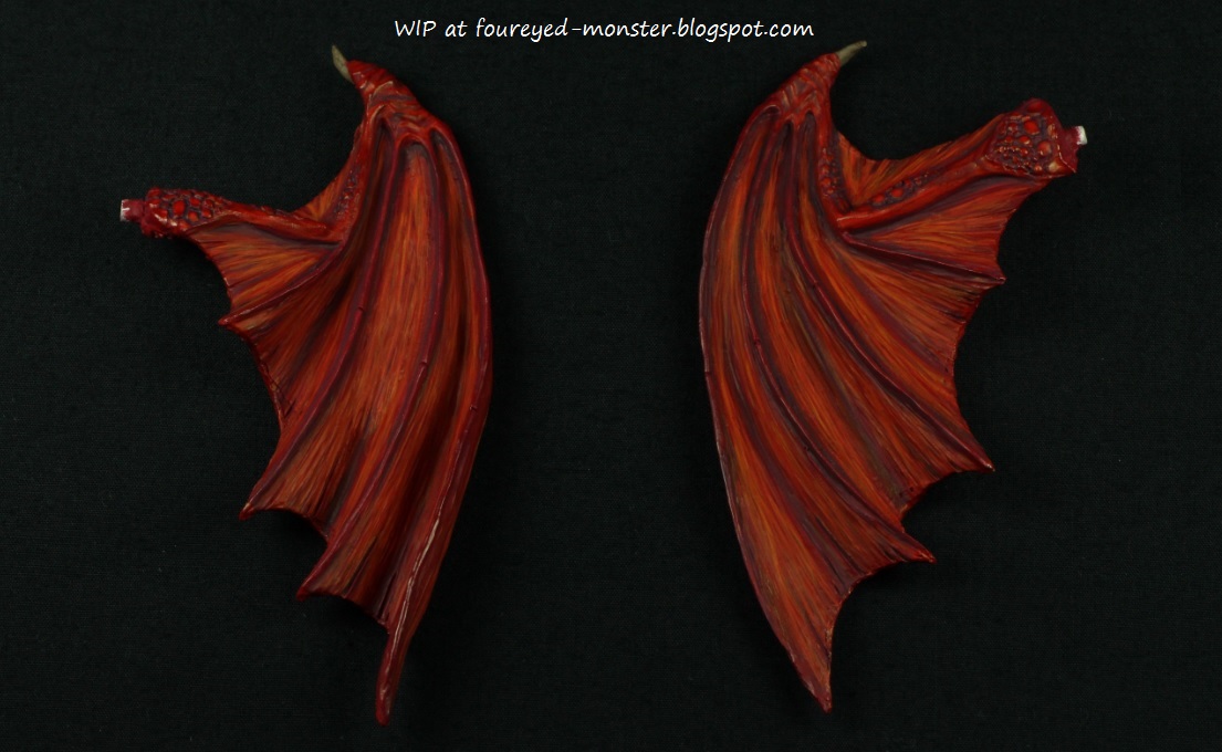 Art and Musings of a Miniature Hobbyist: Red Dragon [WIP - Scales and ...