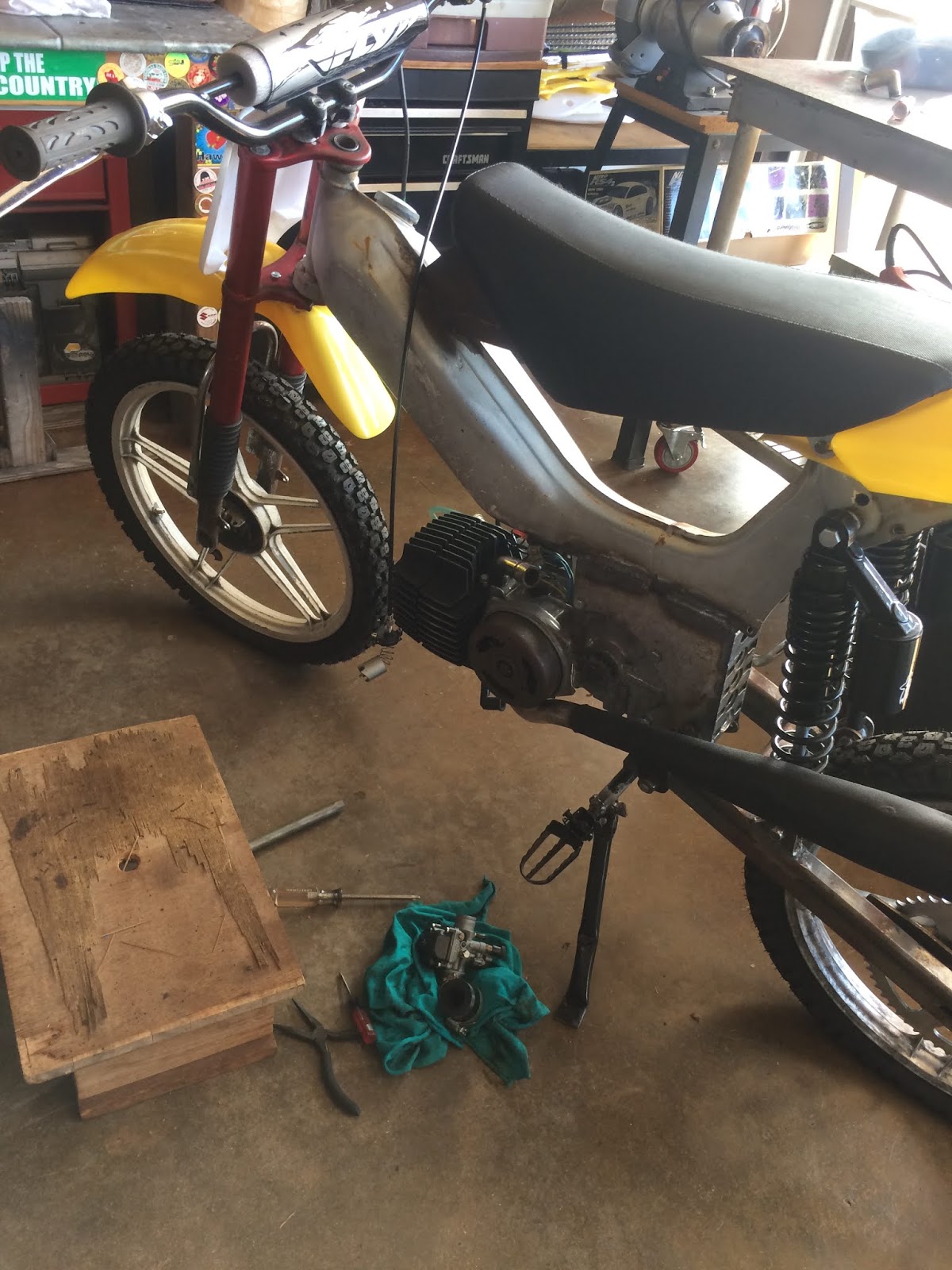 Moped Luau: Puch Tomos Motocross Build Story: Chapter 2