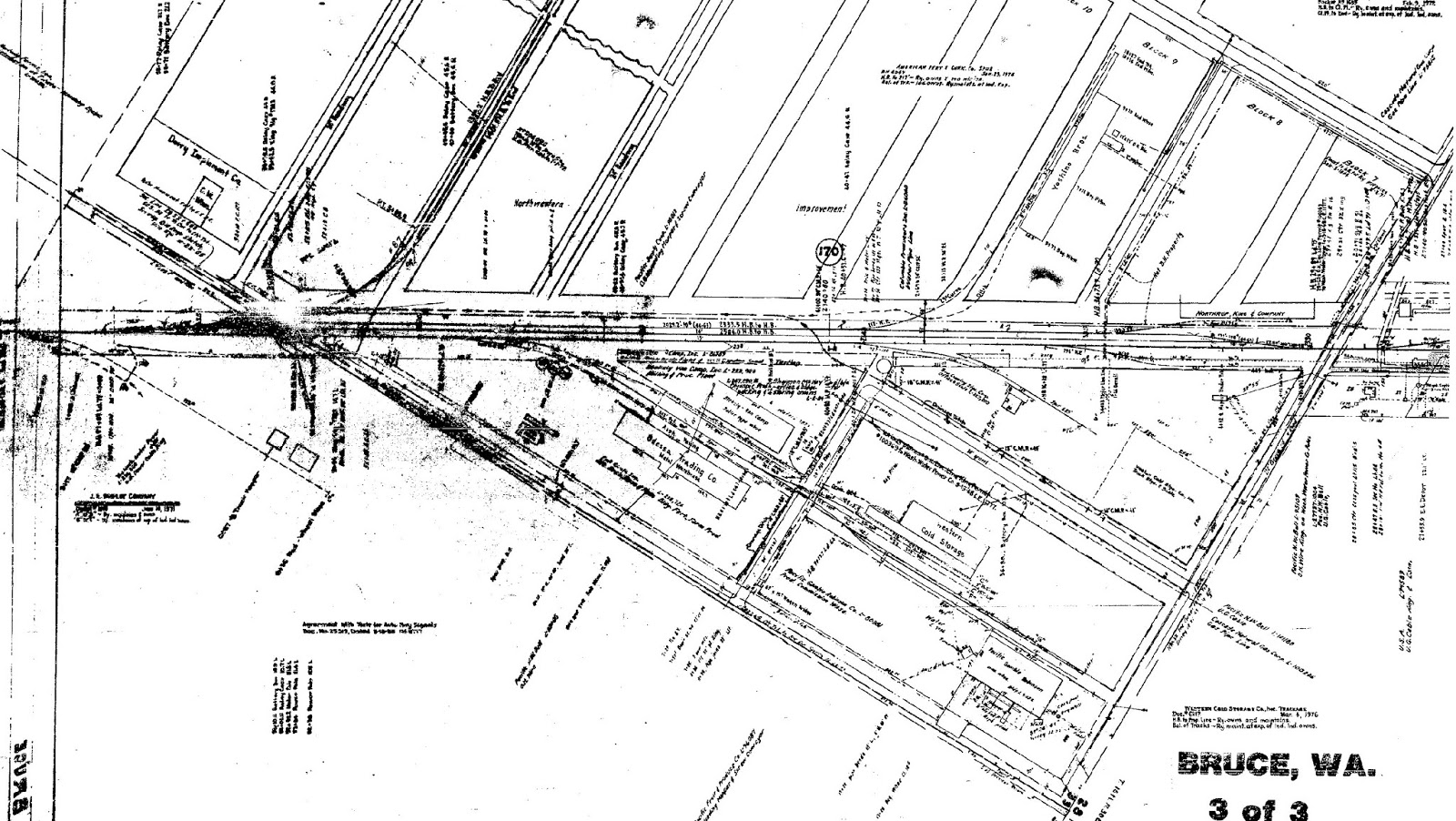 Big Bend Railroad History: Bruce Map