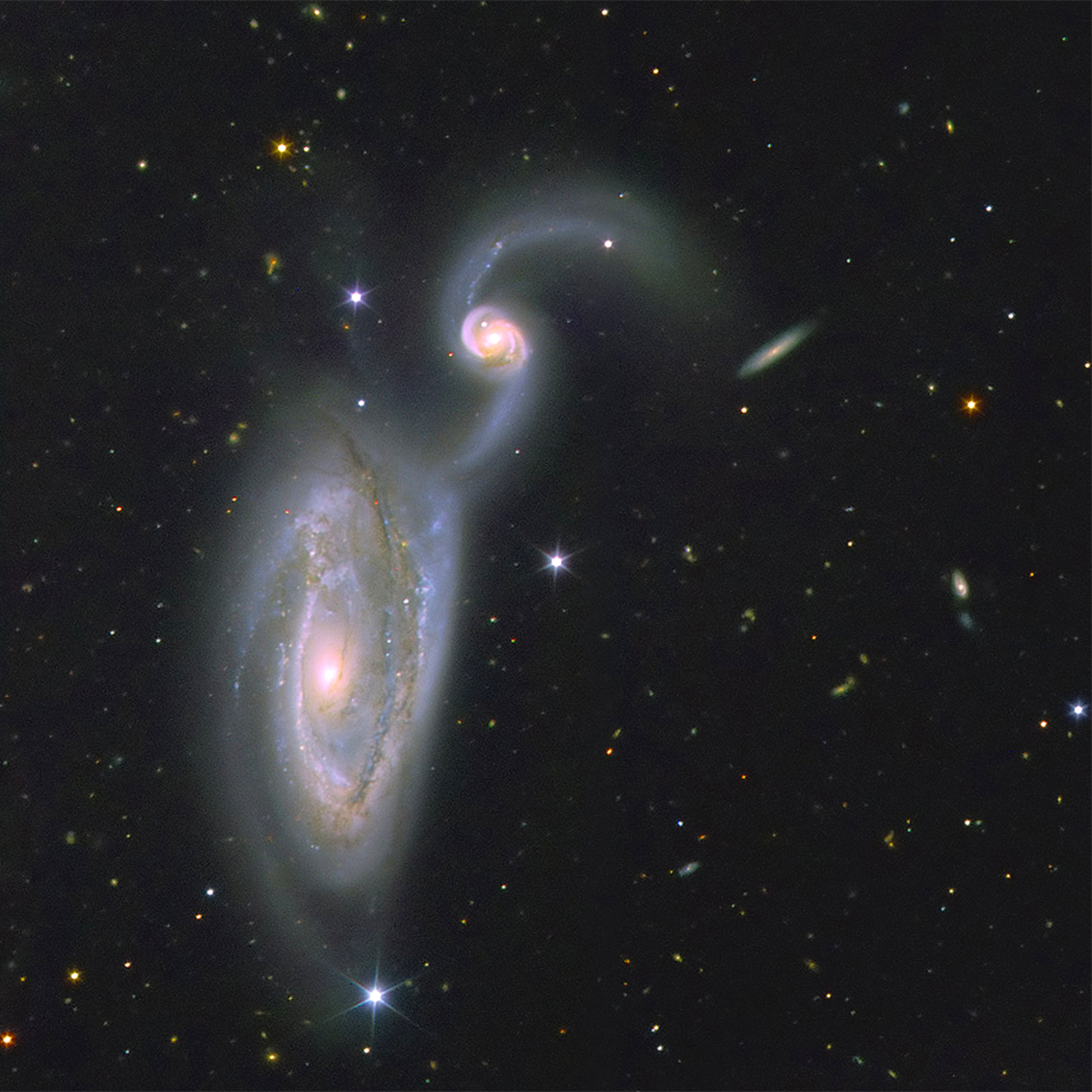 Jean-Baptiste Faure: GTC image of Interacting Galaxies NGC 5395-94 aka Arp 84